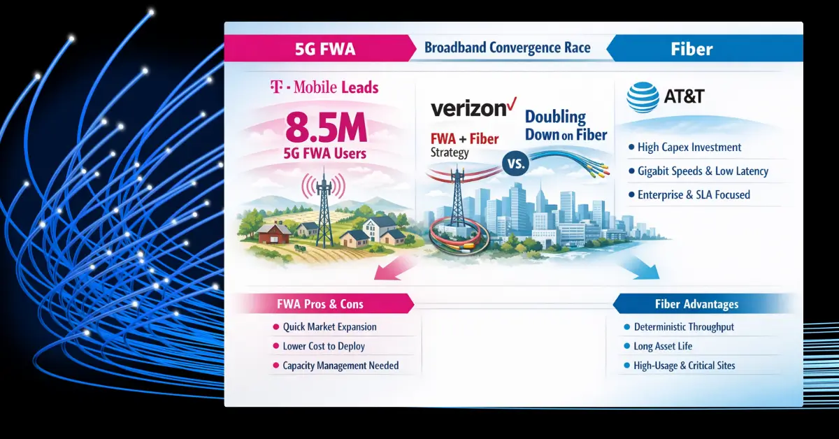 5G FWA vs Fiber: T-Mobile, Verizon, AT&T